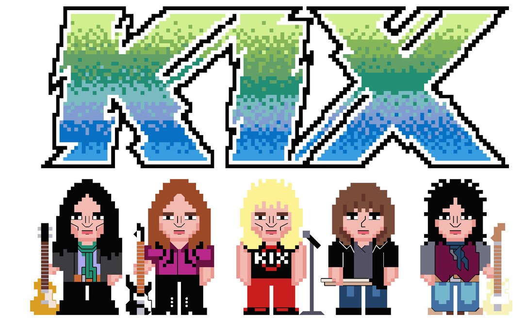 Kix Band Cross Stitch Pattern - Etsy