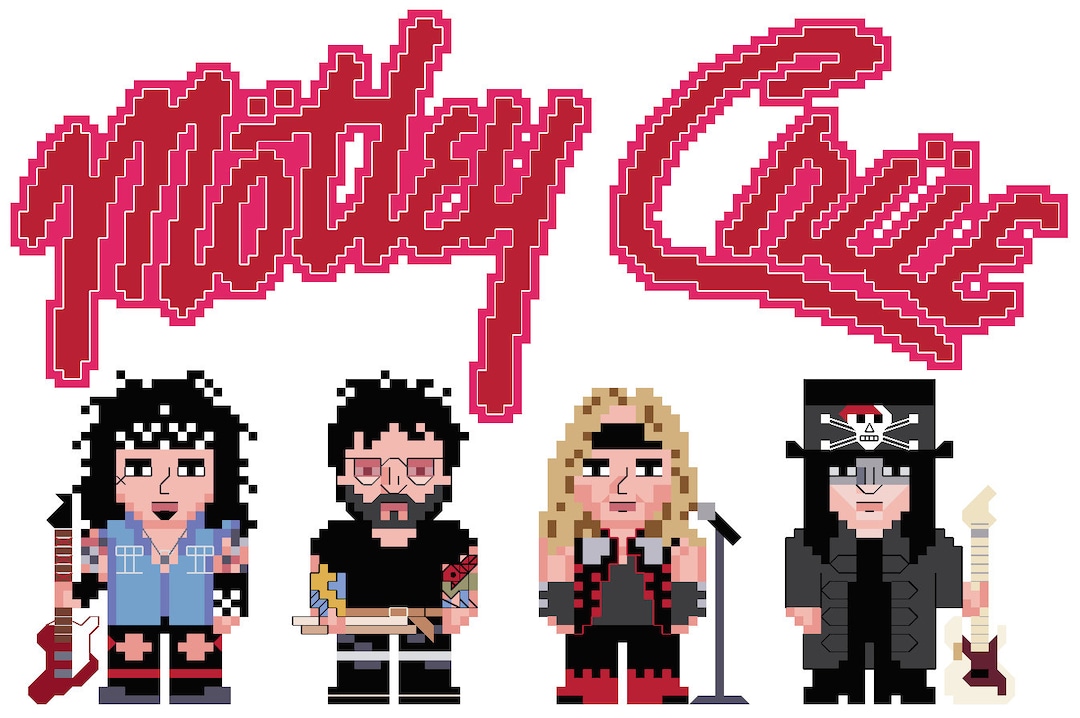 Motley Crue Cross Stitch Pattern - Etsy