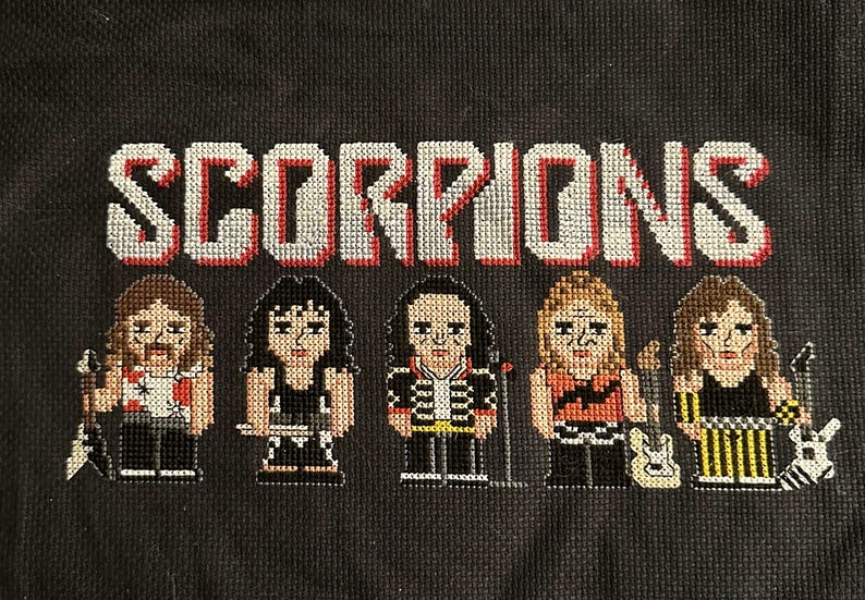 Scorpions Band Cross Stitch Pattern - Etsy