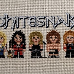 Whitesnake Cross Stitch Pattern - Etsy