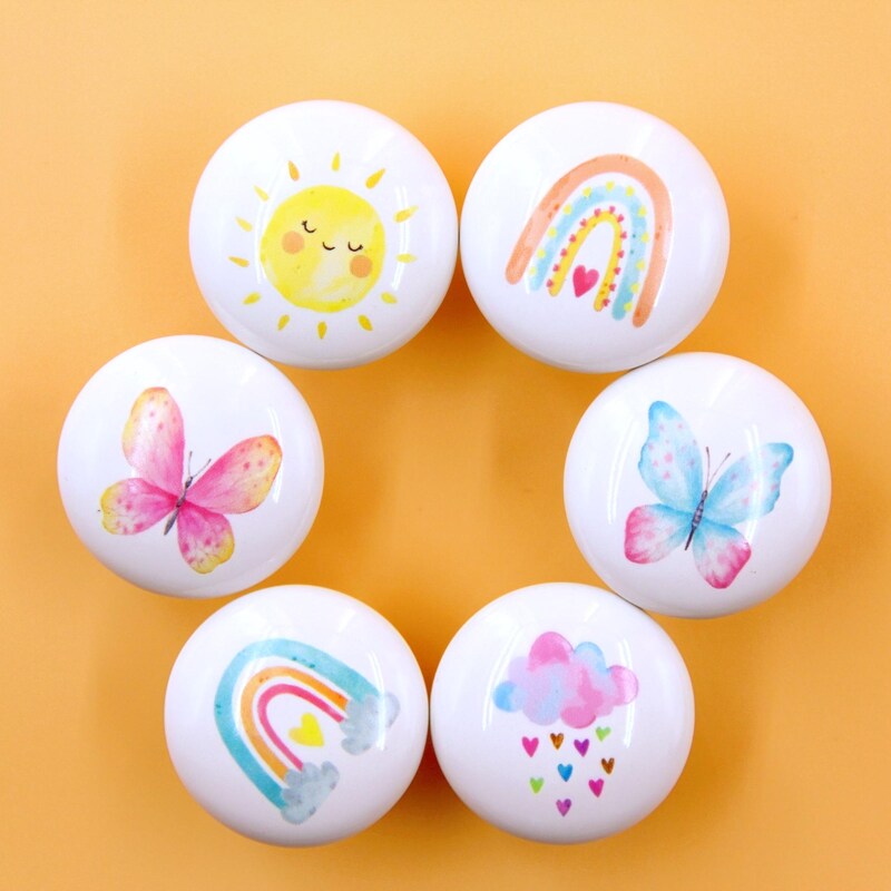 Rainbow Drawer Knob - Etsy