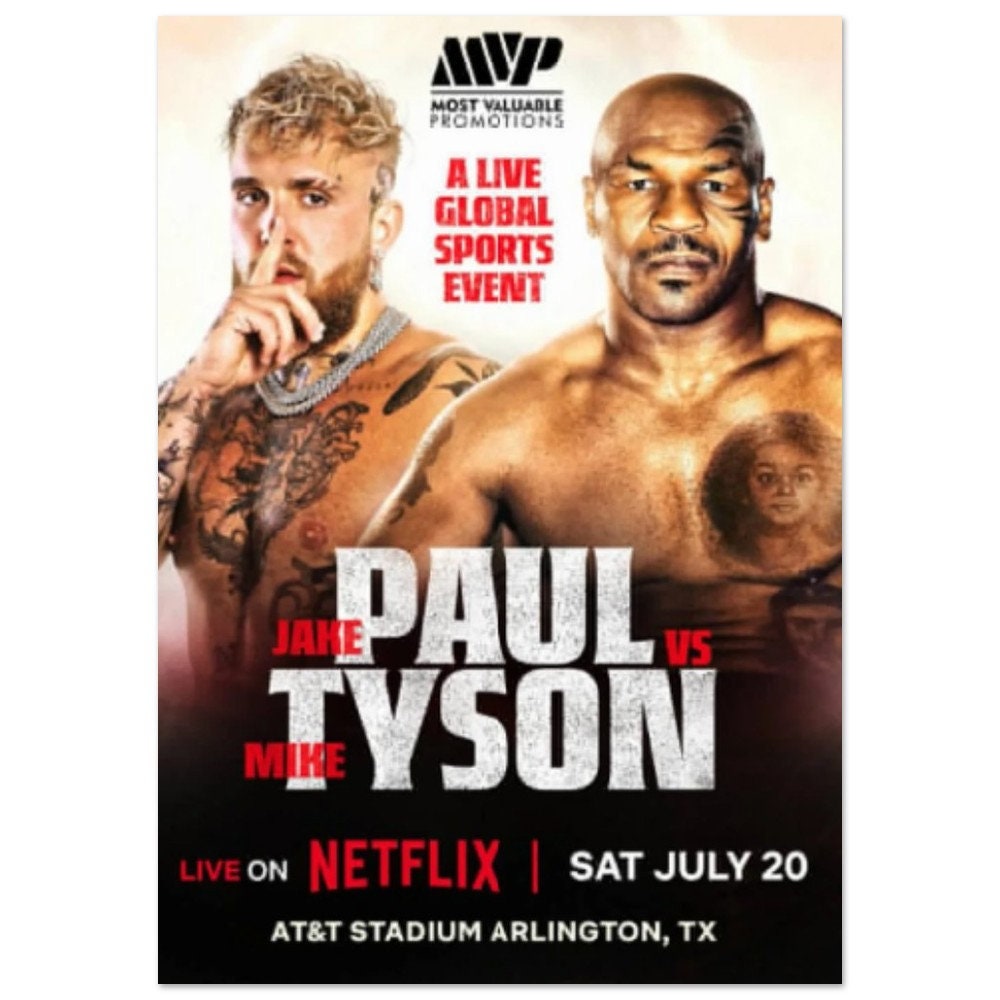 Mike Tyson Vs Jake Paul Poster - Etsy Canada