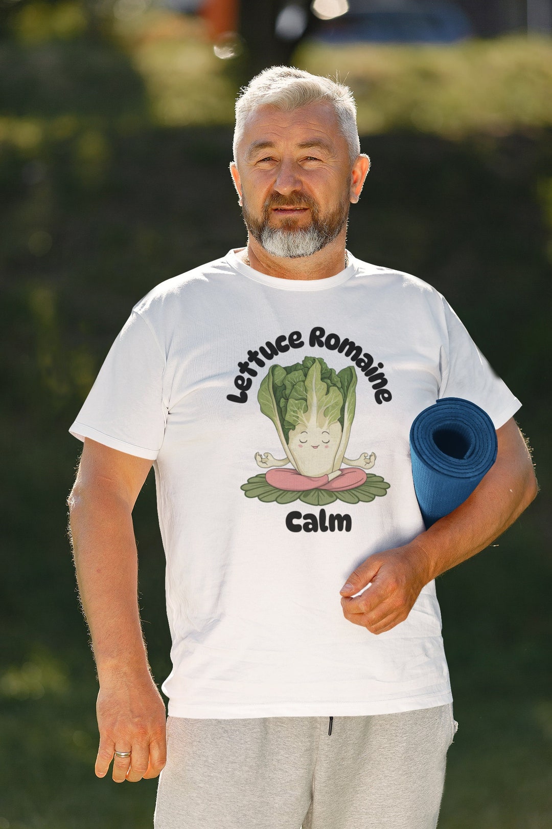 Lettuce Romaine Calm Tee Funny Vegetable Pun Shirt, Humorous ...