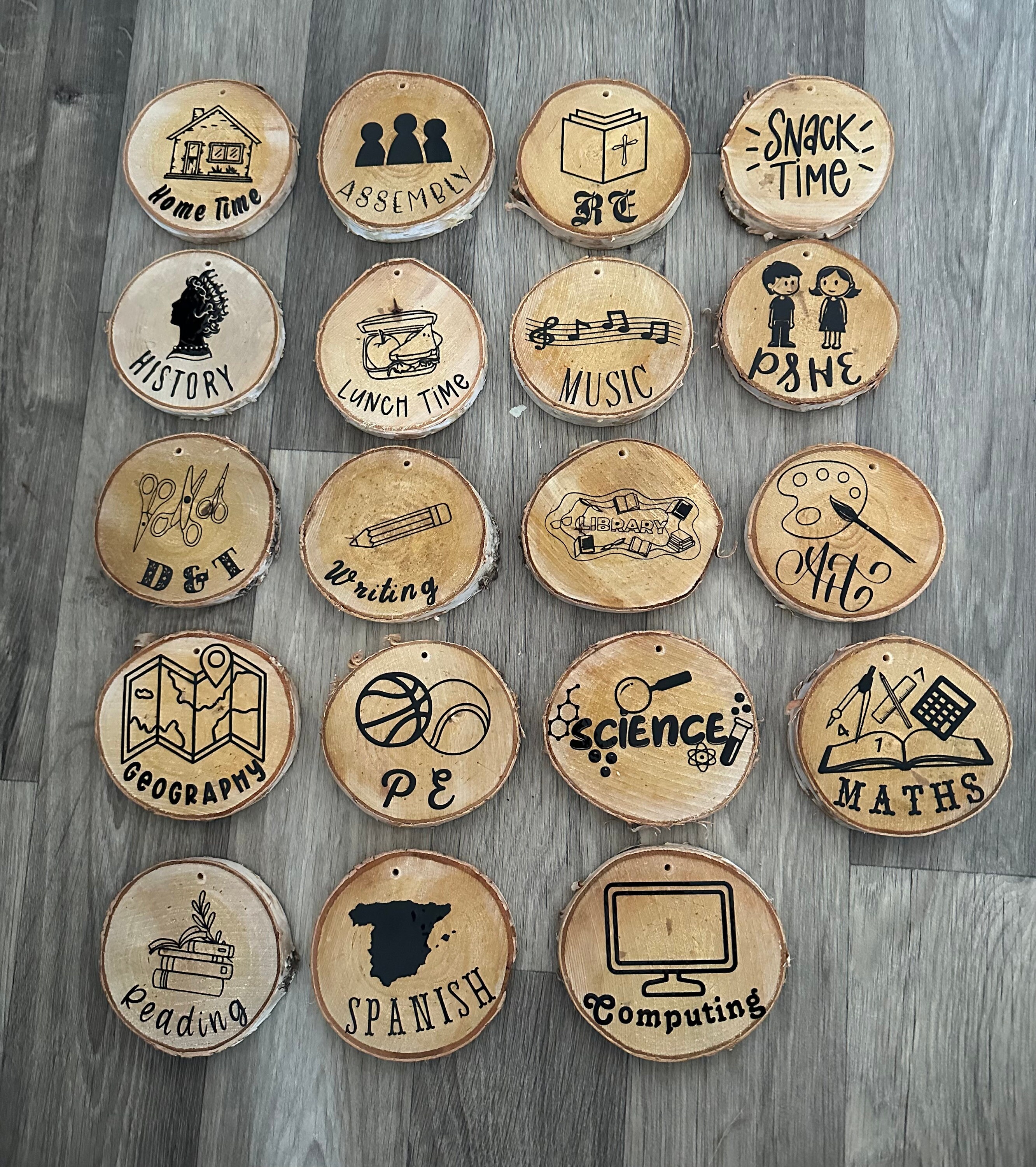 Wooden Visual Timetable - Etsy