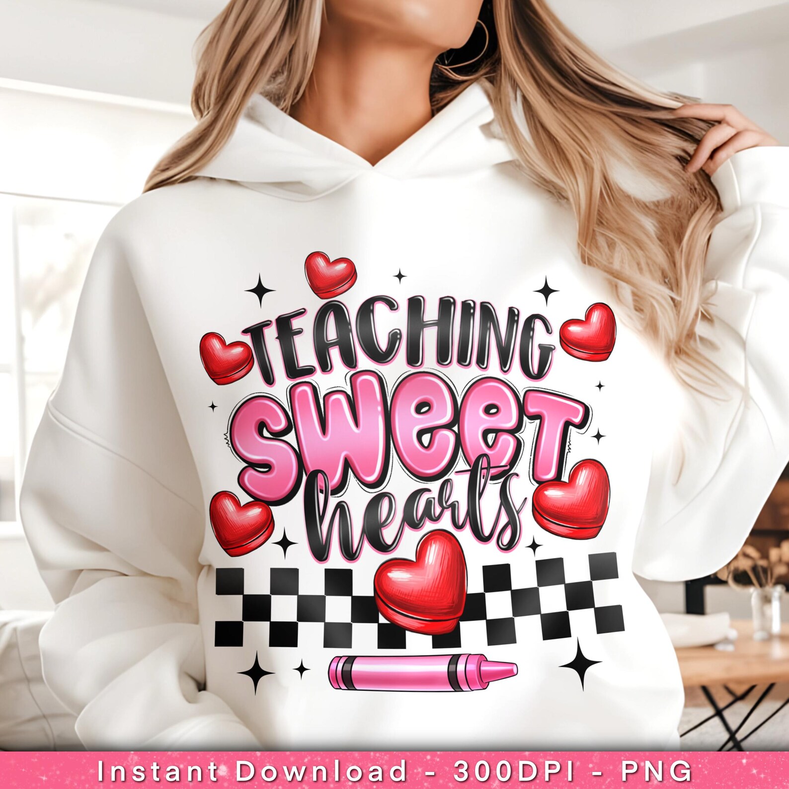 Valentines Day Teacher PNG, Teaching Sweethearts Shirt Design, Teacher ...