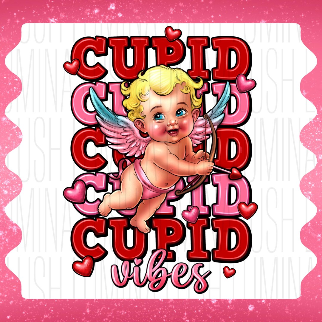 Retro Cupid Vibes Funny Valentines Day PNG, Cute Valentine Shirt ...