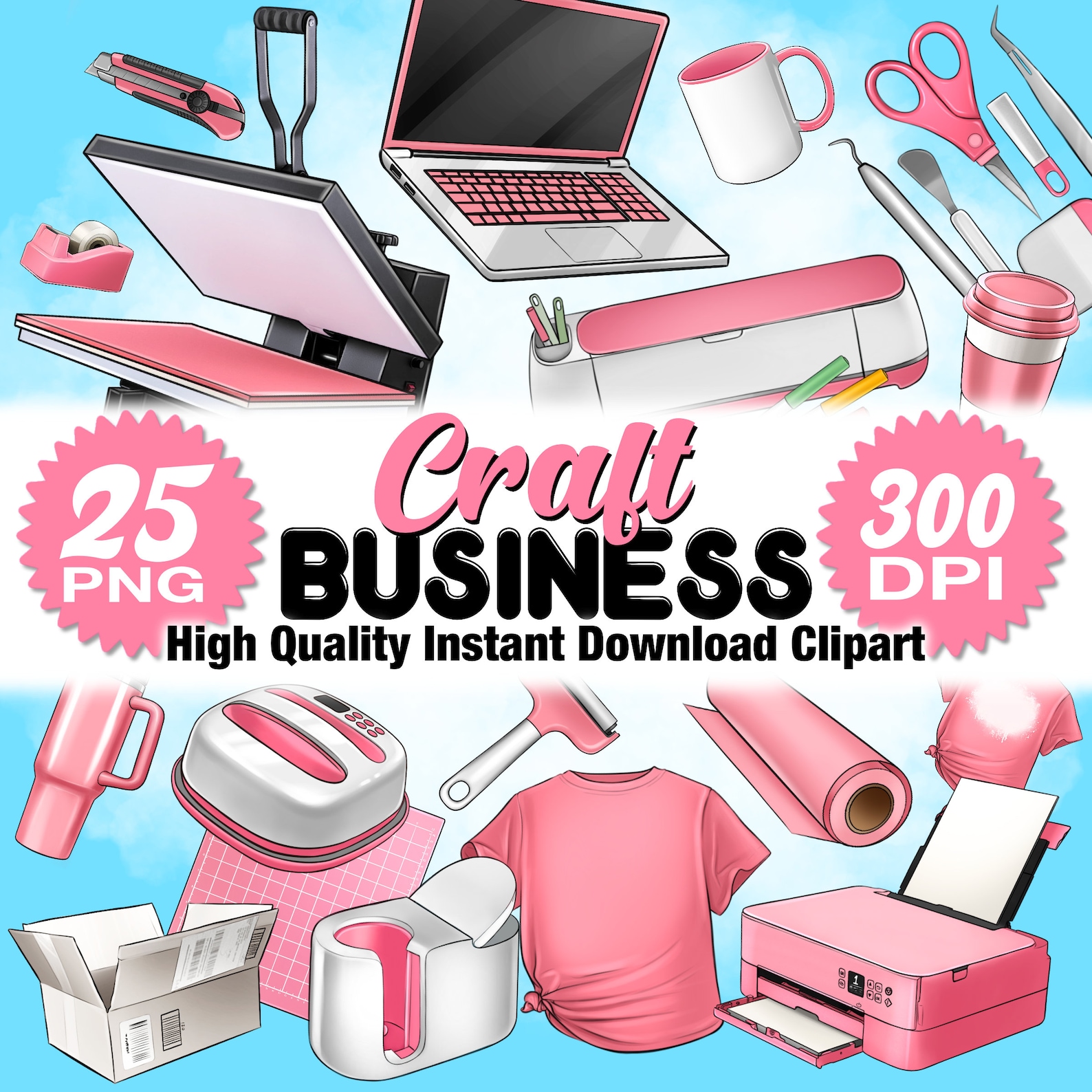 Craft Business PNG Clipart: Small Business Owner Graphics (digital ...