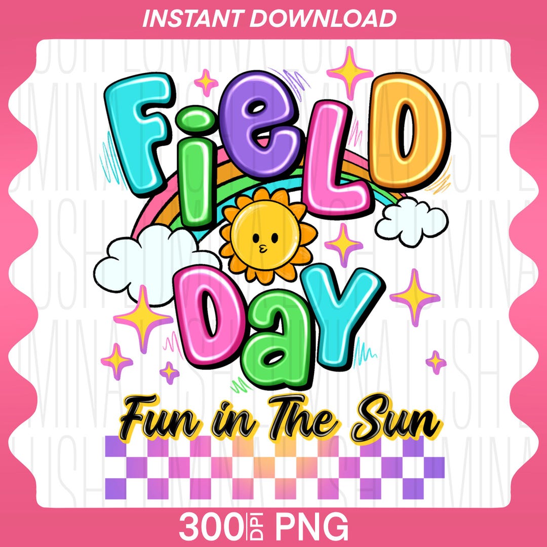 Trendy Field Day Design: Teacher Volunteer PNG (digital Download) - Etsy