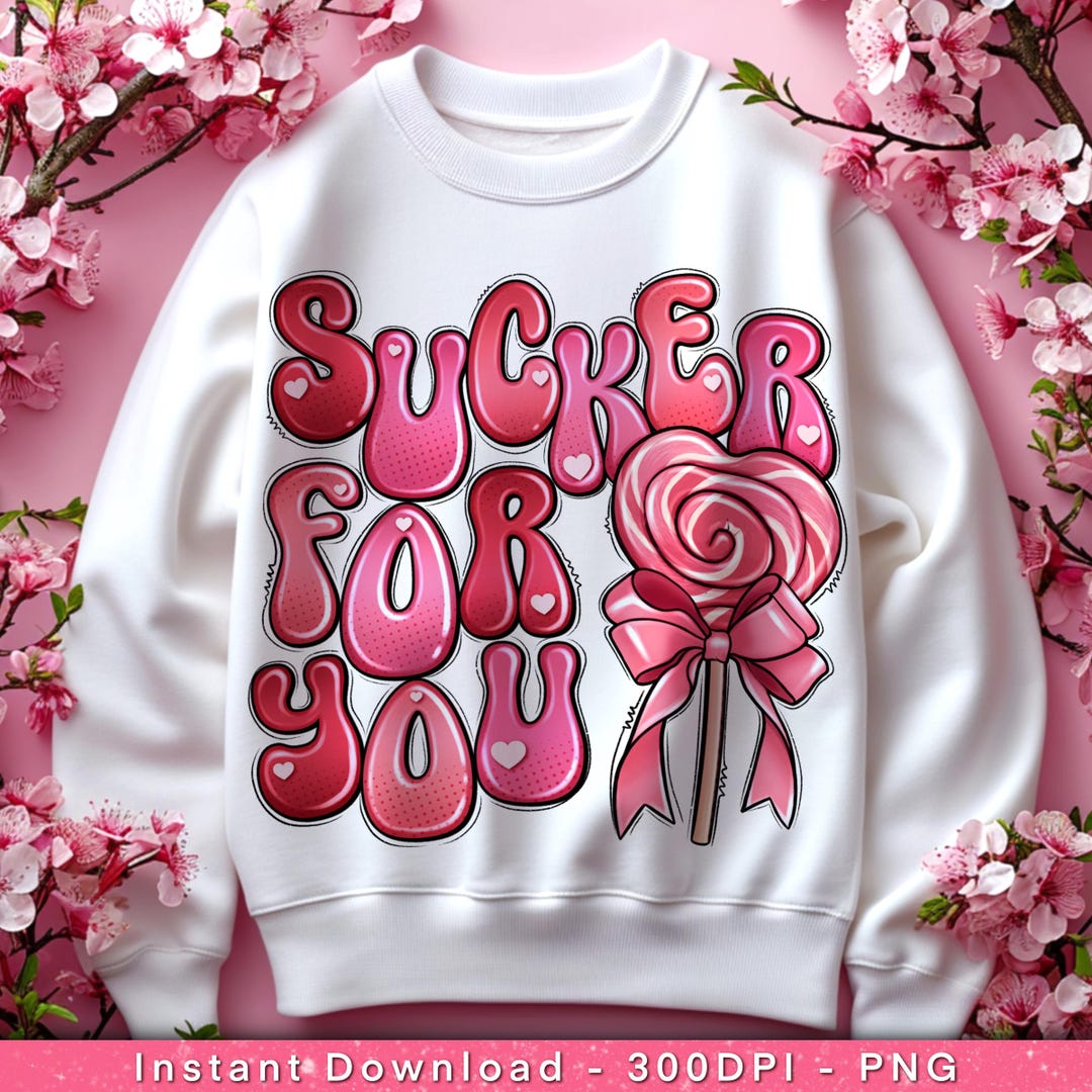 Sucker for You Png, Heart Sucker Png, Happy Valentines Day Png, Retro ...