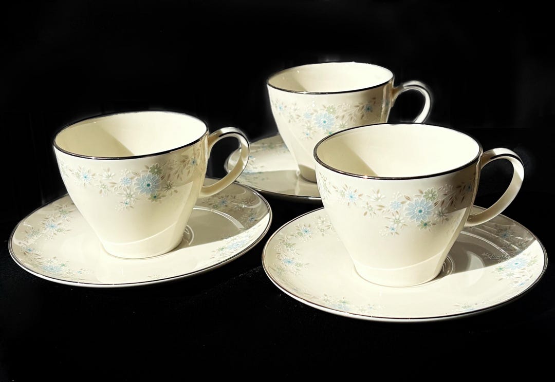 Noritake Ivory China 7006 Sarita Tea Cup and Saucers - Etsy