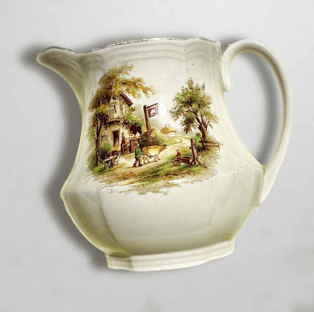 Alfred Meakin England Hayride Pattern Pitcher Jug Creamer 1930’s ...
