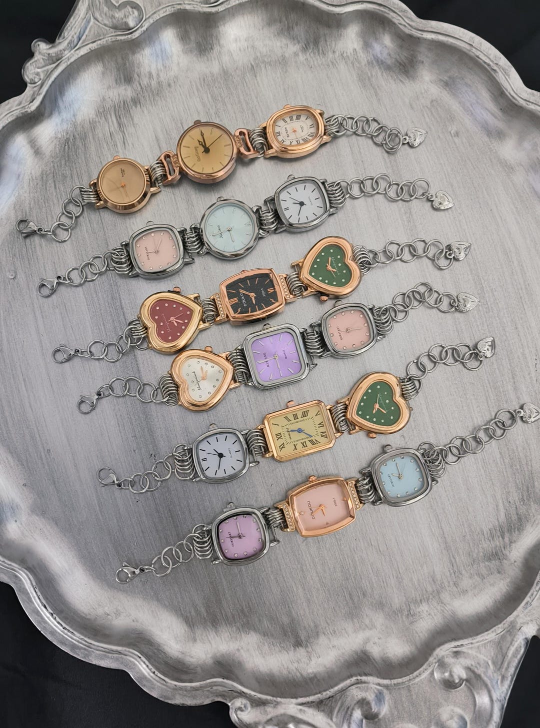 Punk Wrist Watch for Women,y2k Silver Chain Watch Bracelet,unisex Clock ...