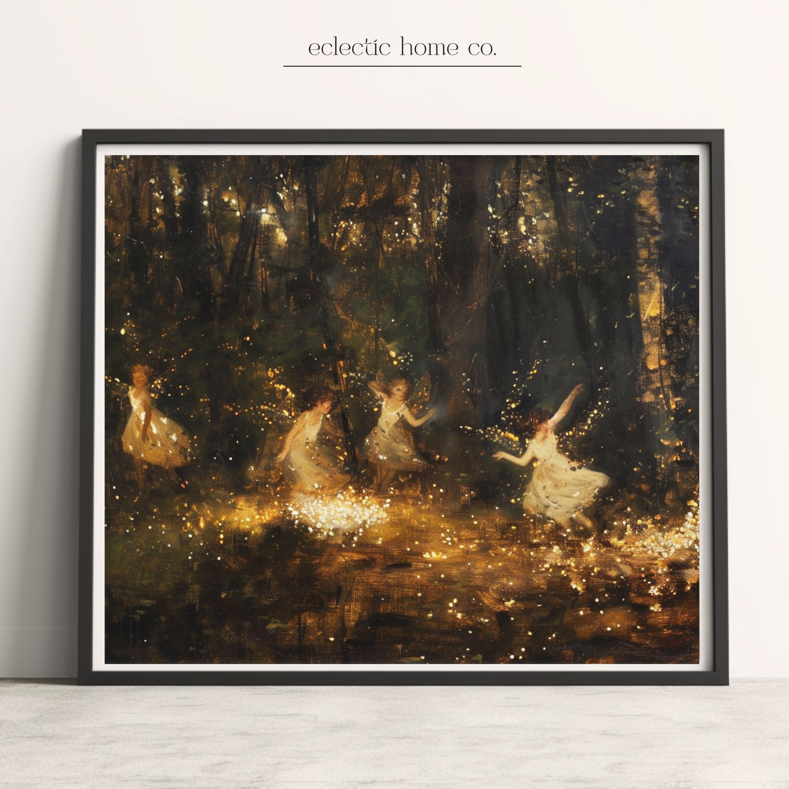 Fairies Vintage Wall Art Printable, Fae Witchy Moody Wall Art ...