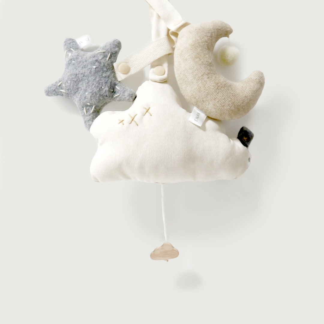 Sky Baby Music Box | Fabric Baby Music Box | Handmade Baby Mobile ...