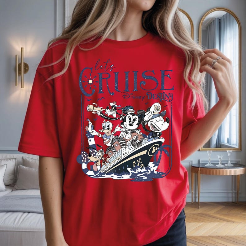 Disney Cruise Line Destiny 2026 Dtf Transfer, Mickey & Friends Family ...