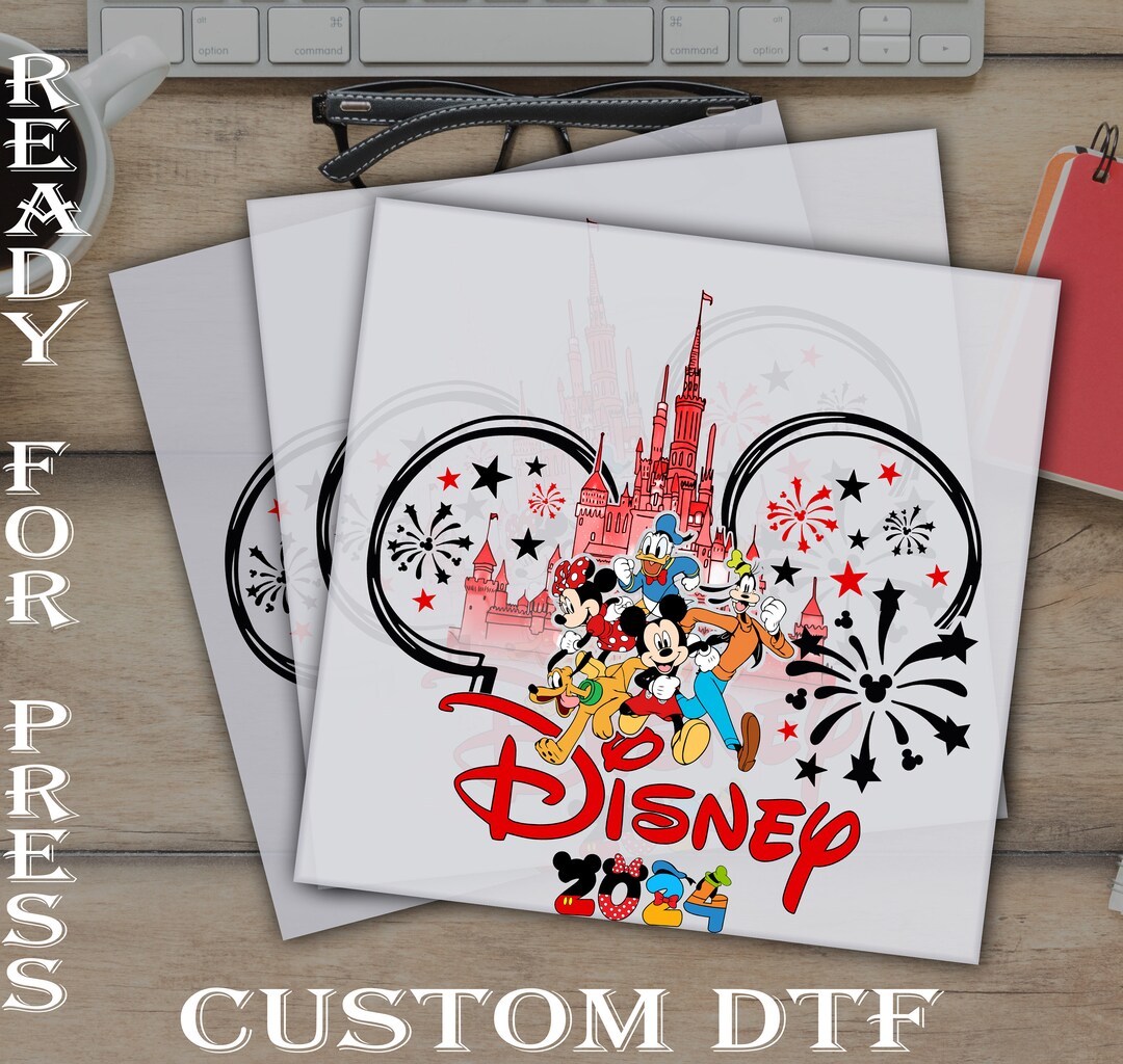 Disney 2024 Ready to Press, Mickey Mouse and Friends Dtf Transfer ...