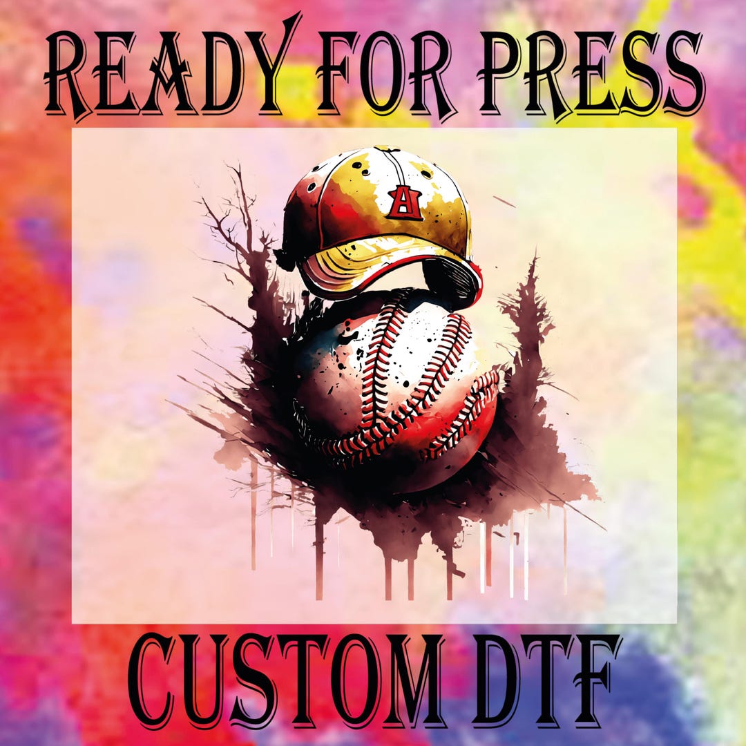 Game Day Baseball Drip Ready to Press, Baseball Hat and Ball Dtf ...