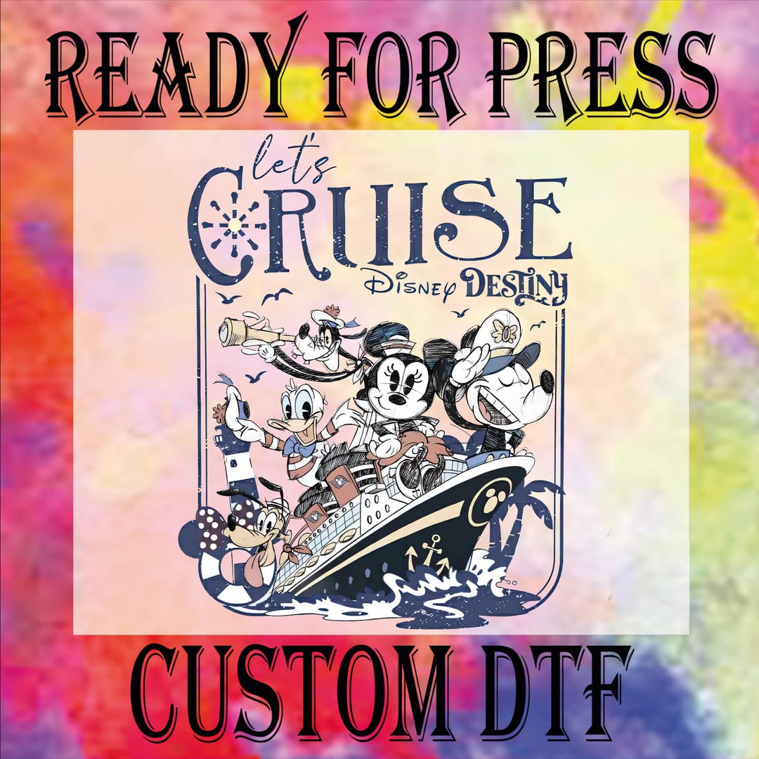Disney Cruise Line Destiny 2026 Dtf Transfer, Mickey & Friends Family ...