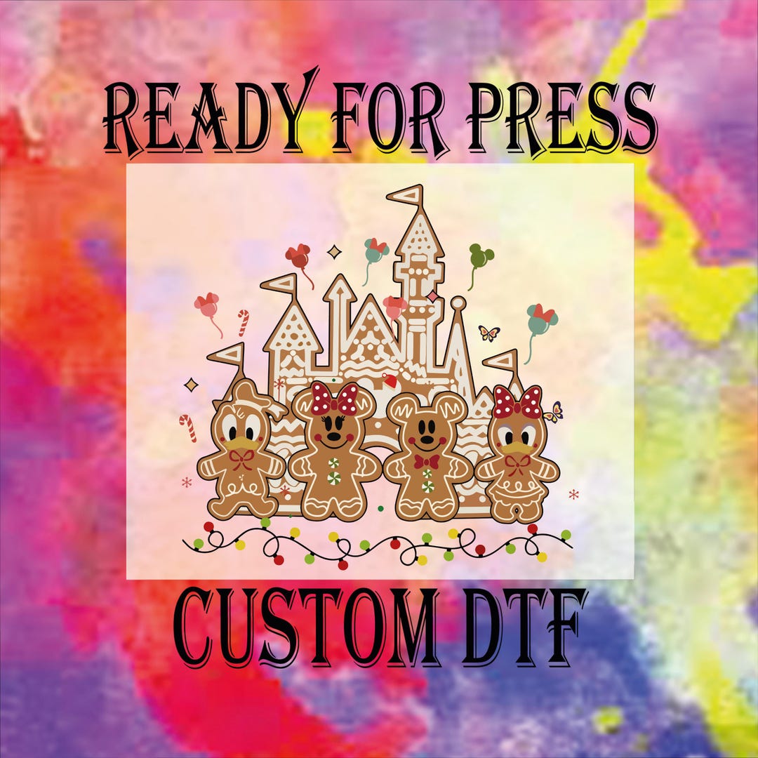 Disney Mickey and Friends Christmas Ready to Press, Gingerbread Mickey ...