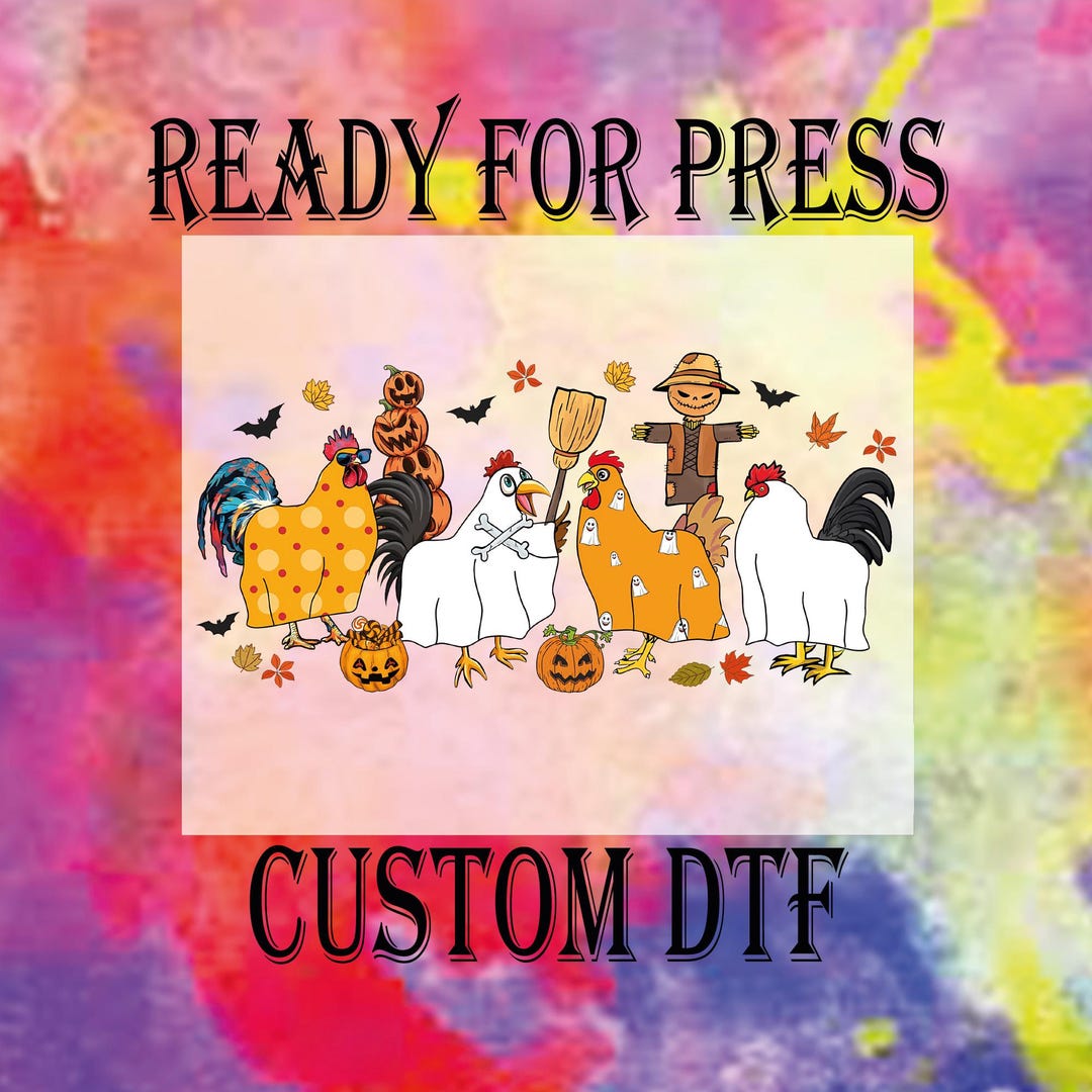 Farm Animals Ready to Press, Funny Chicken Dtf Transfer, Custom Dtf ...
