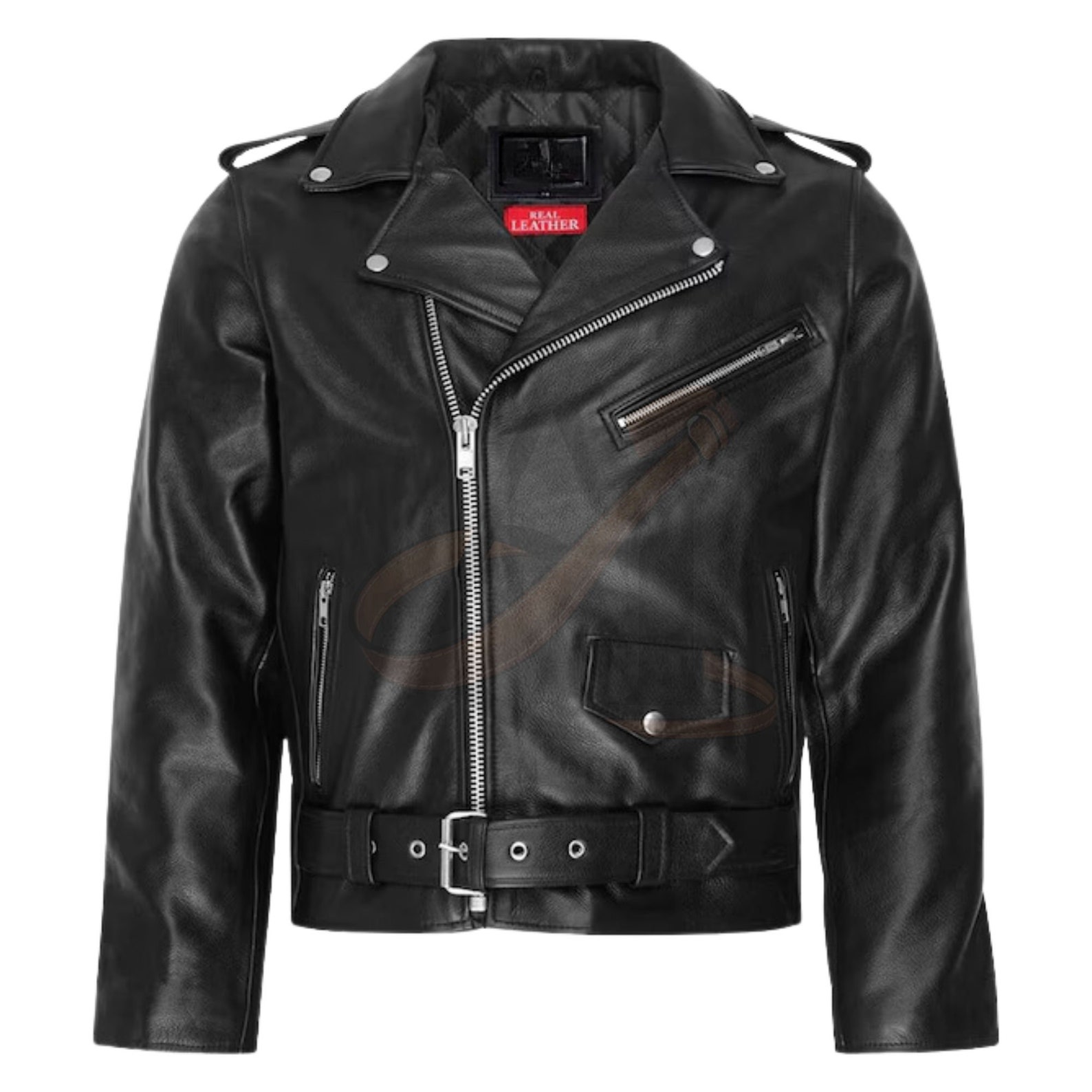 Iconic Marlon Brando Leather Jacket Vintage Motorcycle Biker Style, Men ...
