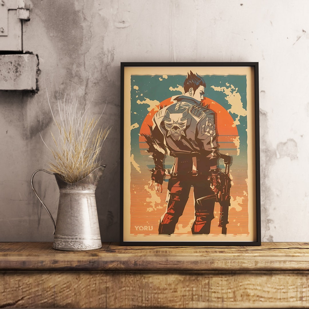 Valorant Poster, Vintage Style Wall Art, Retro Home Wall Decor, Kraft ...