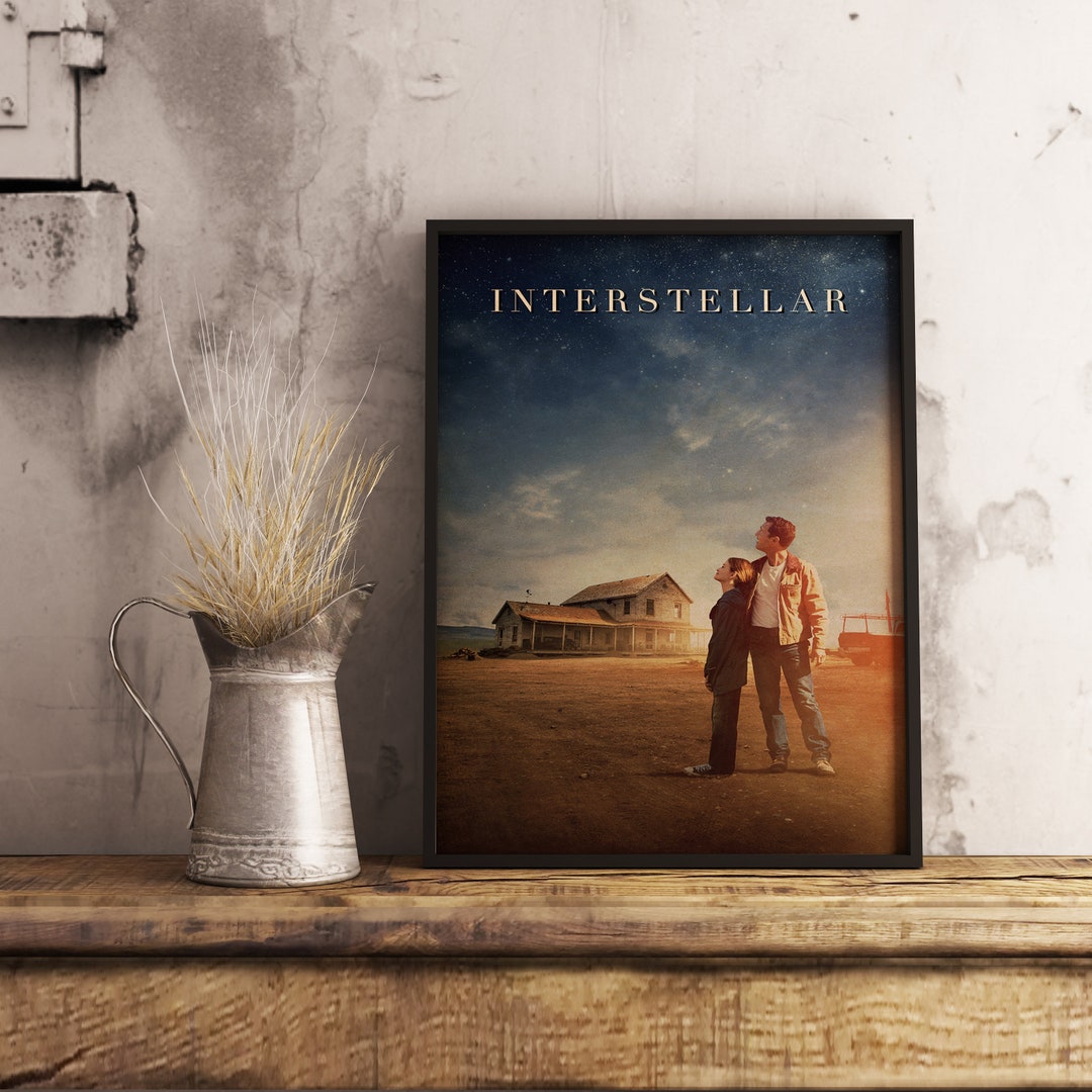 Interstellar Poster, Vintage Style Wall Art, Retro Home Decor, Kraft ...