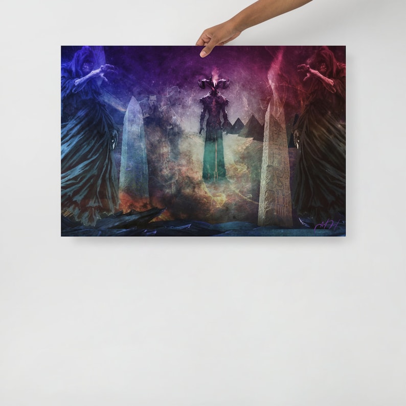 Specters of the Obelisk 24x36 Gothic Fantasy Art Print by Arturo Tafoya ...