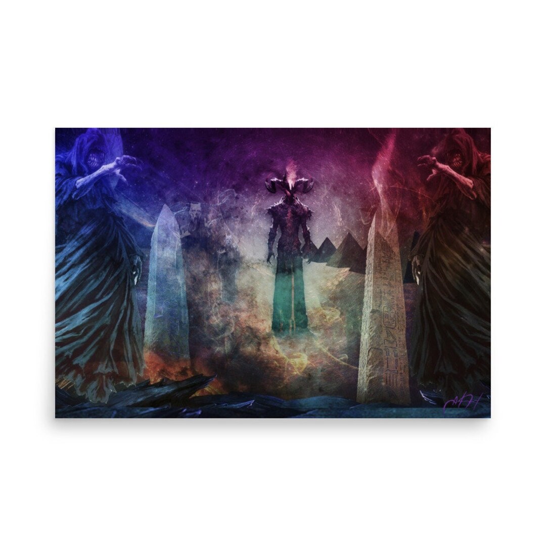 Specters of the Obelisk | 24x36 Gothic Fantasy Art Print by Arturo ...