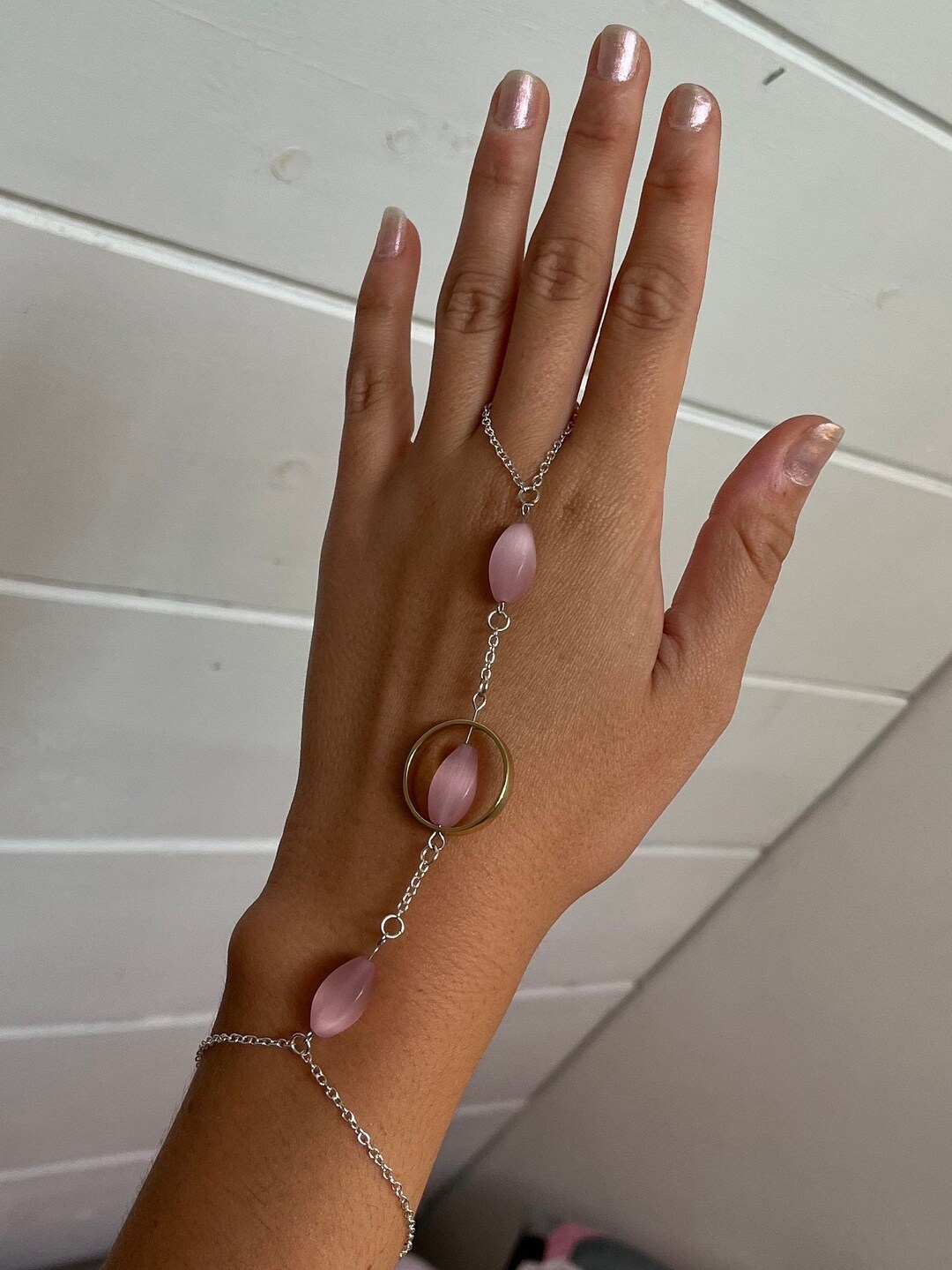 Daydream Silver Hand Chain - Etsy