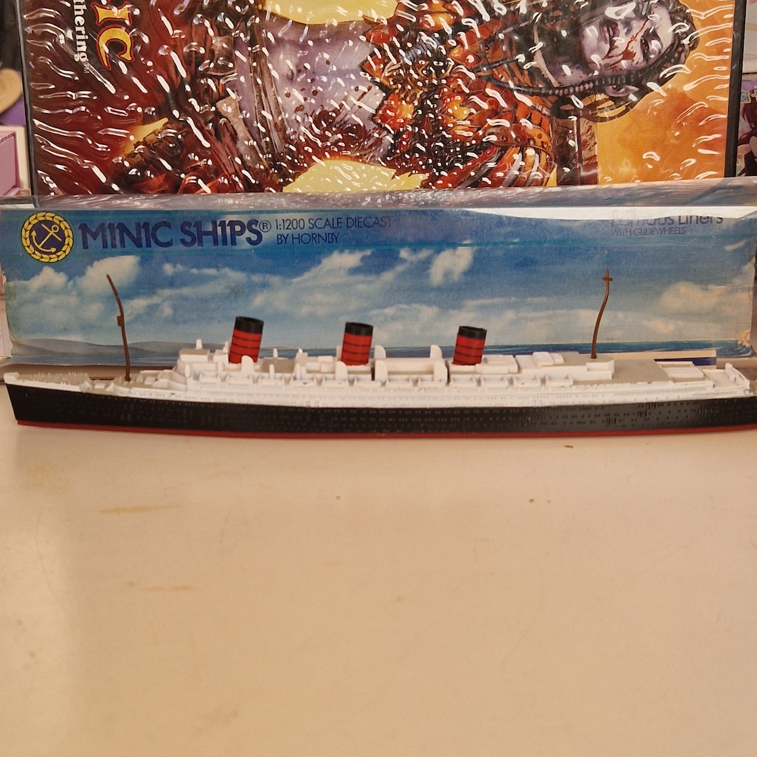 Vintage Minic Ships RMS Queen Mary M703 Cunard Model - Etsy