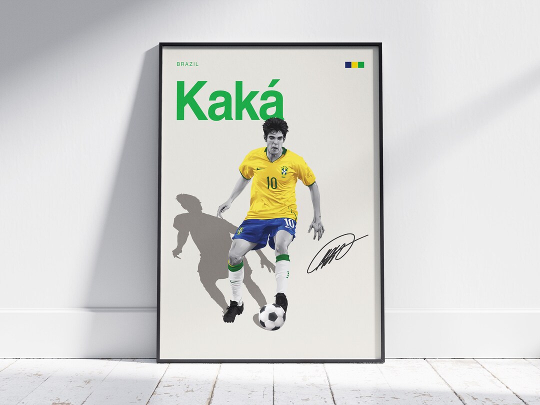 Kaka Poster, Soccer Poster for Boys Room, Ricardo Kaká Brazil World Cup ...