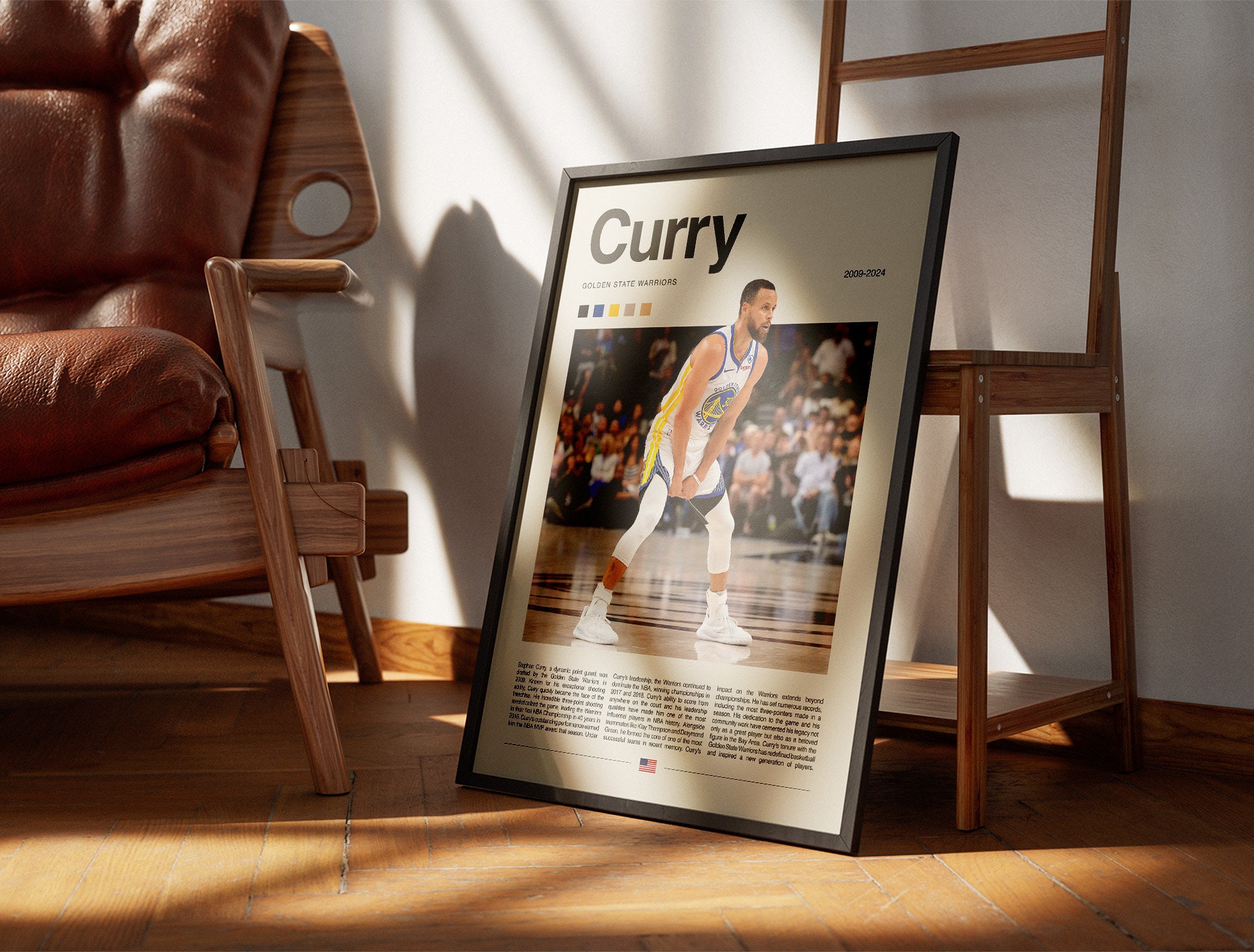 Stephen Curry Poster, Golden State Warriors Basketball Poster ...