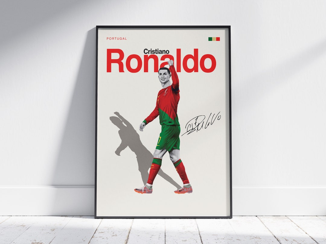 Cristiano Ronaldo Poster, Soccer Poster for Boys Room, Portugal World ...