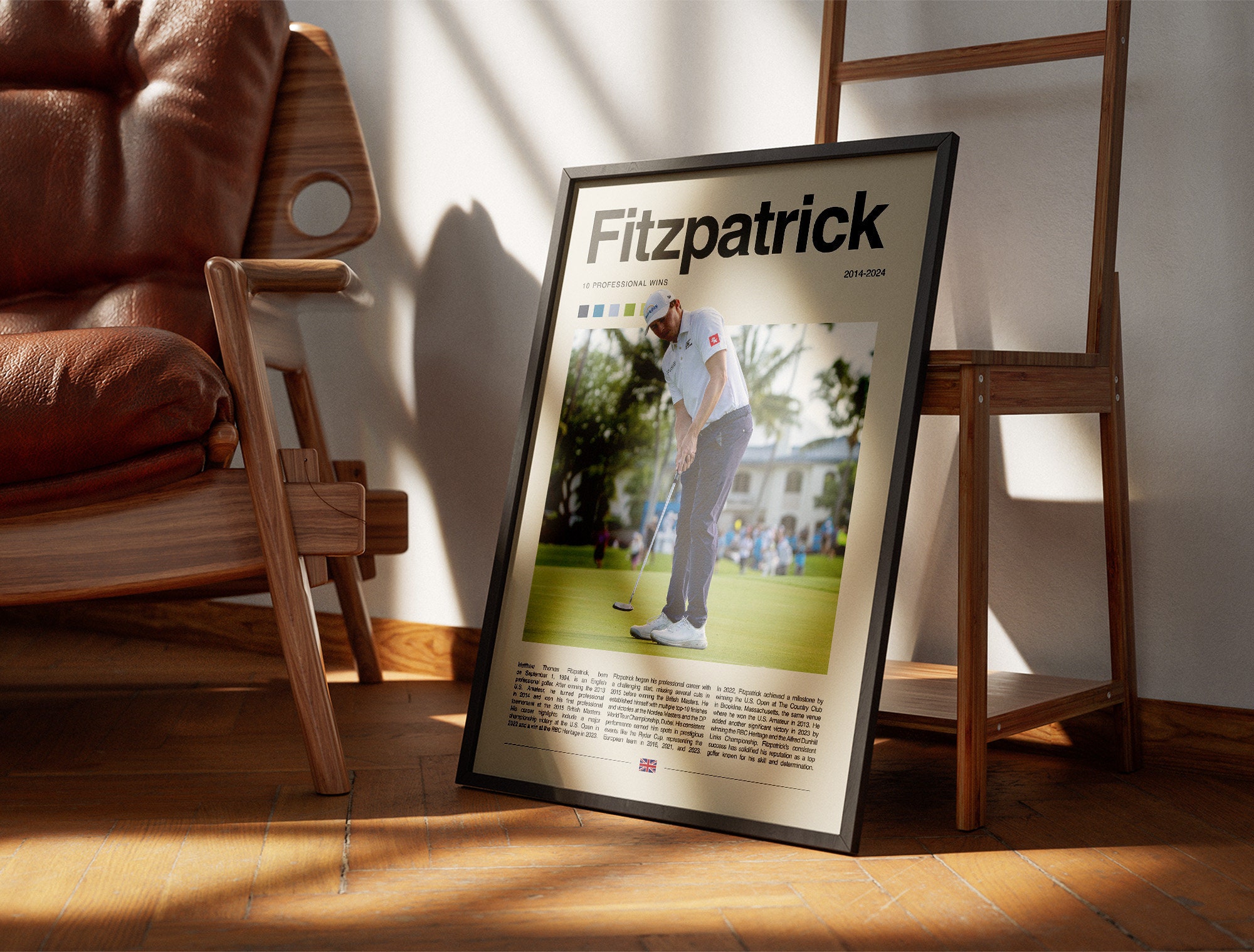 Matt Fitzpatrick Poster, Golf Poster, PGA Tour Golf Wall Art for Office ...