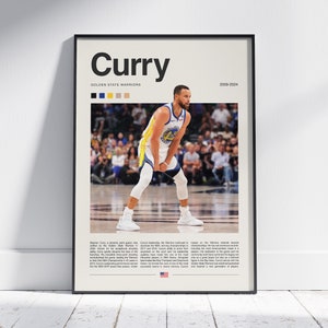 Stephen Curry Poster, Golden State Warriors Basketball Poster ...