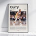 Stephen Curry Poster, Golden State Warriors Basketball Poster ...