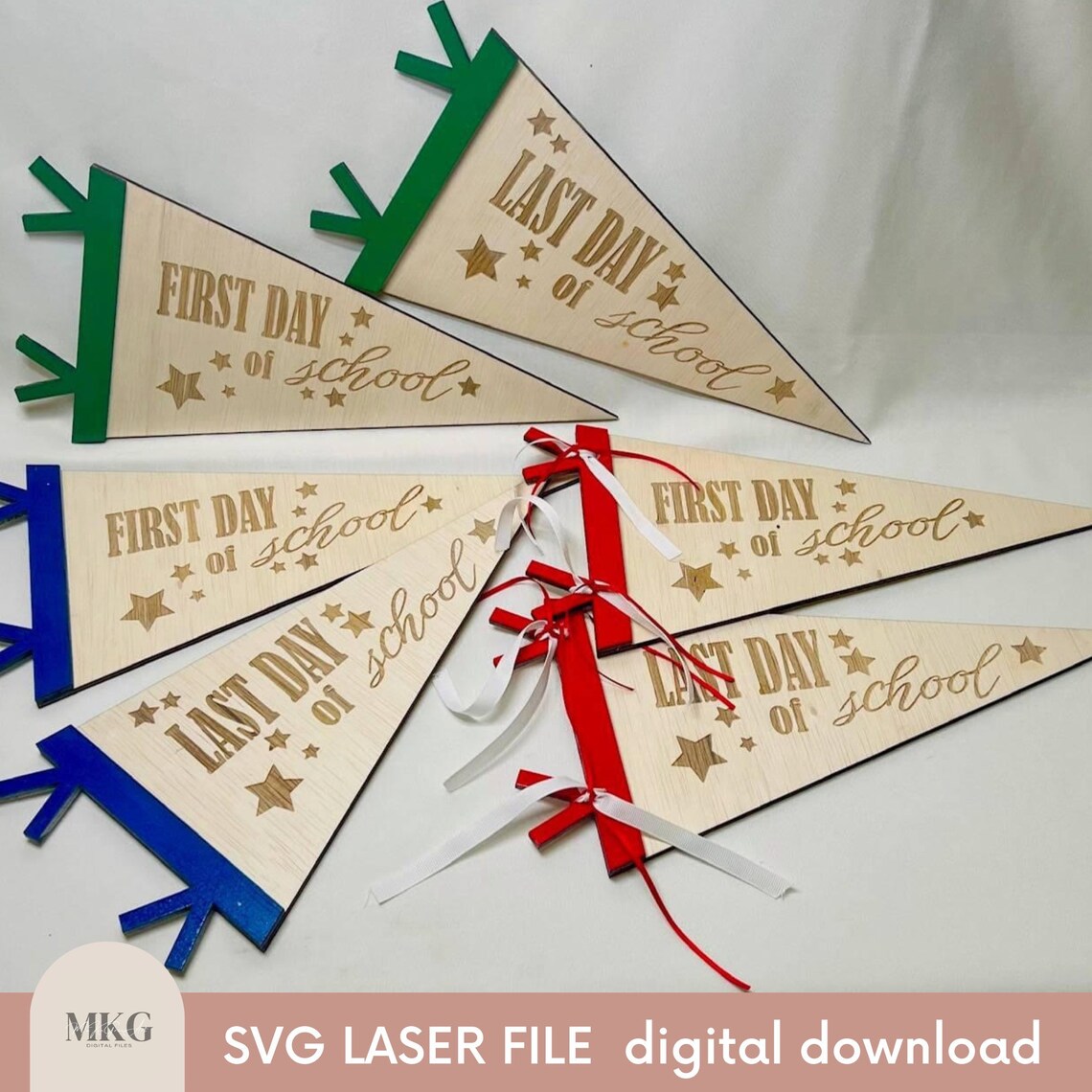 School Penant Flags Svg, Back to School Flags Digital File, First Day ...