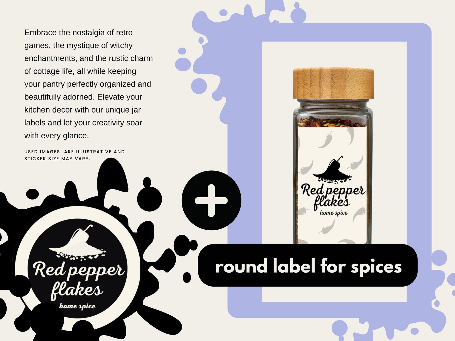 Digital Label, Pantry Jar Label, Pantry Sticker, Modern Jar Labels ...