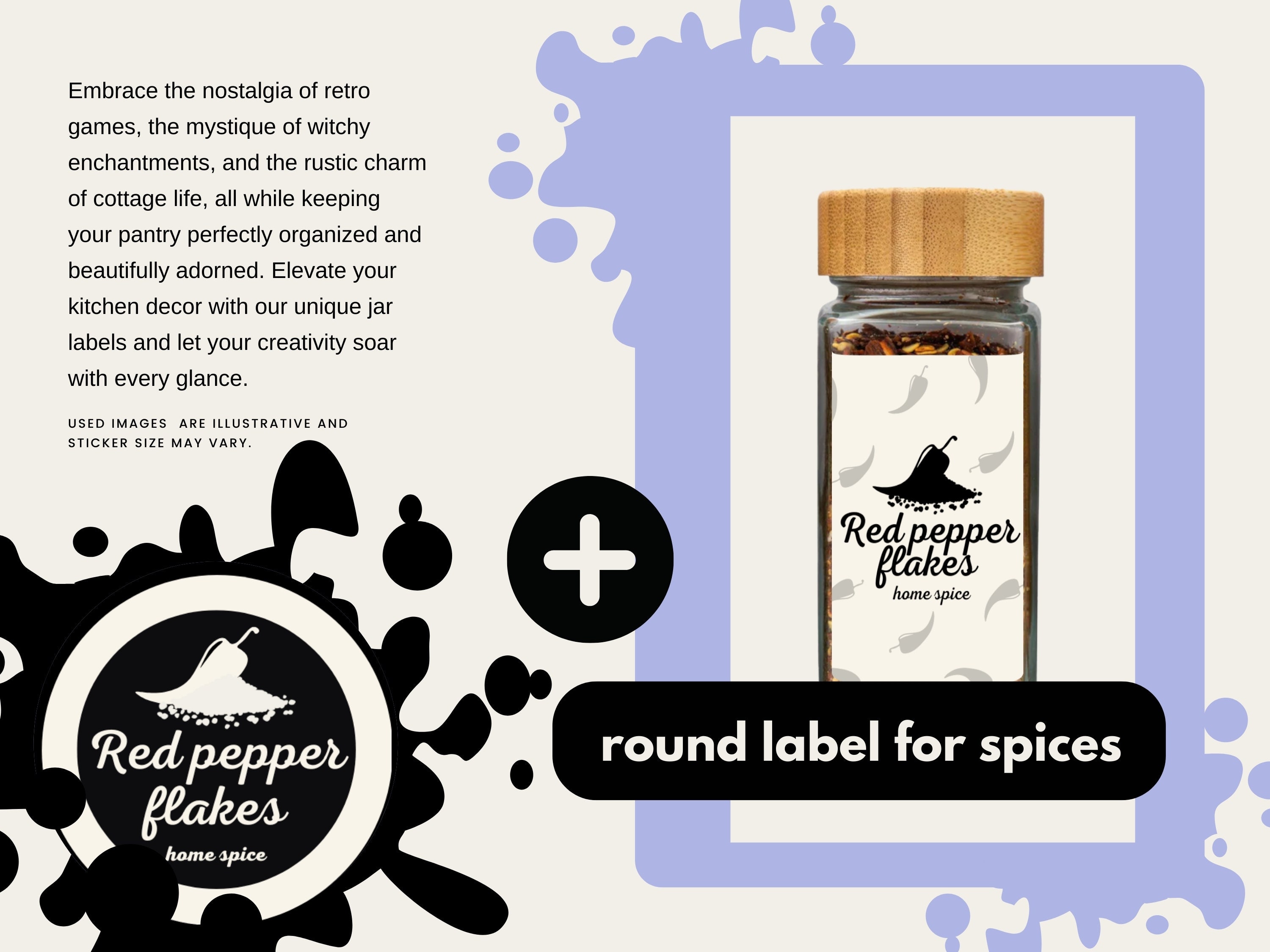 Digital Label, Pantry Jar Label, Pantry Sticker, Modern Jar Labels ...