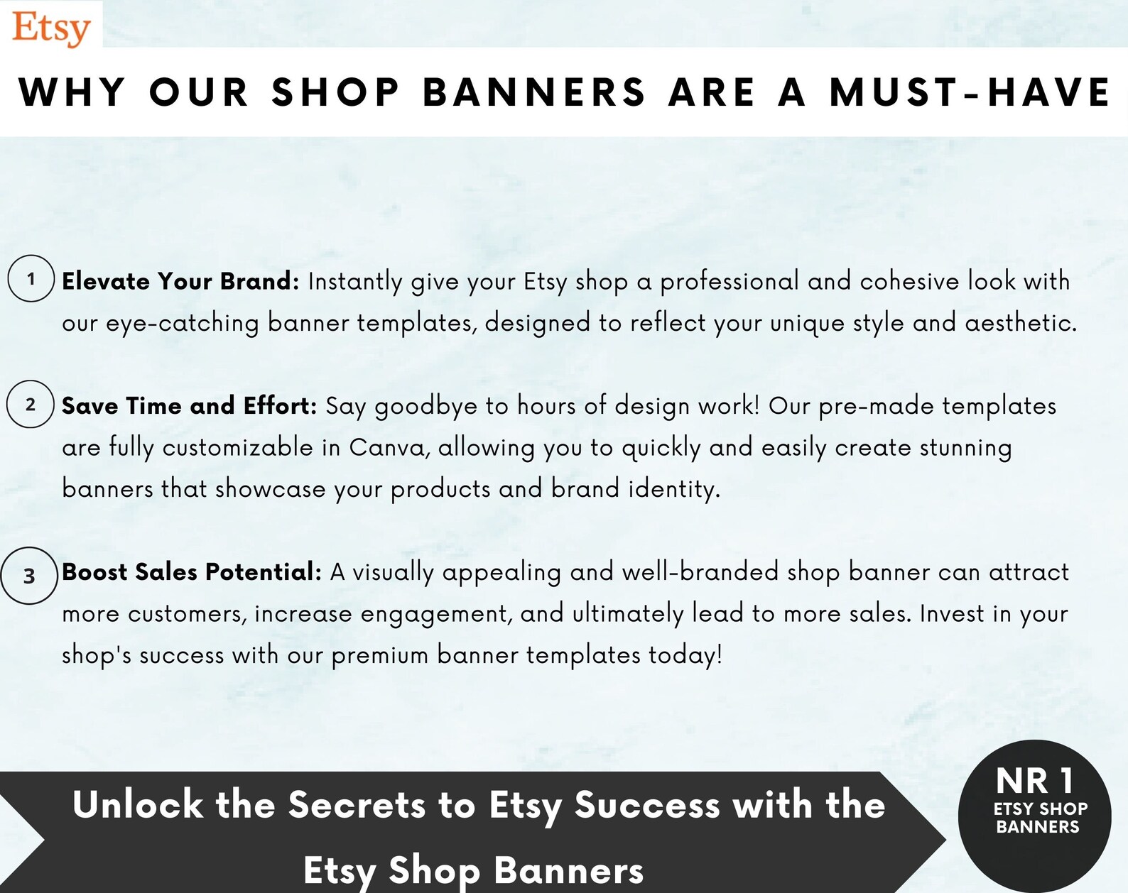10 Etsy Shop Banner Mockups Canva Editable, Etsy Store Templates, Etsy ...