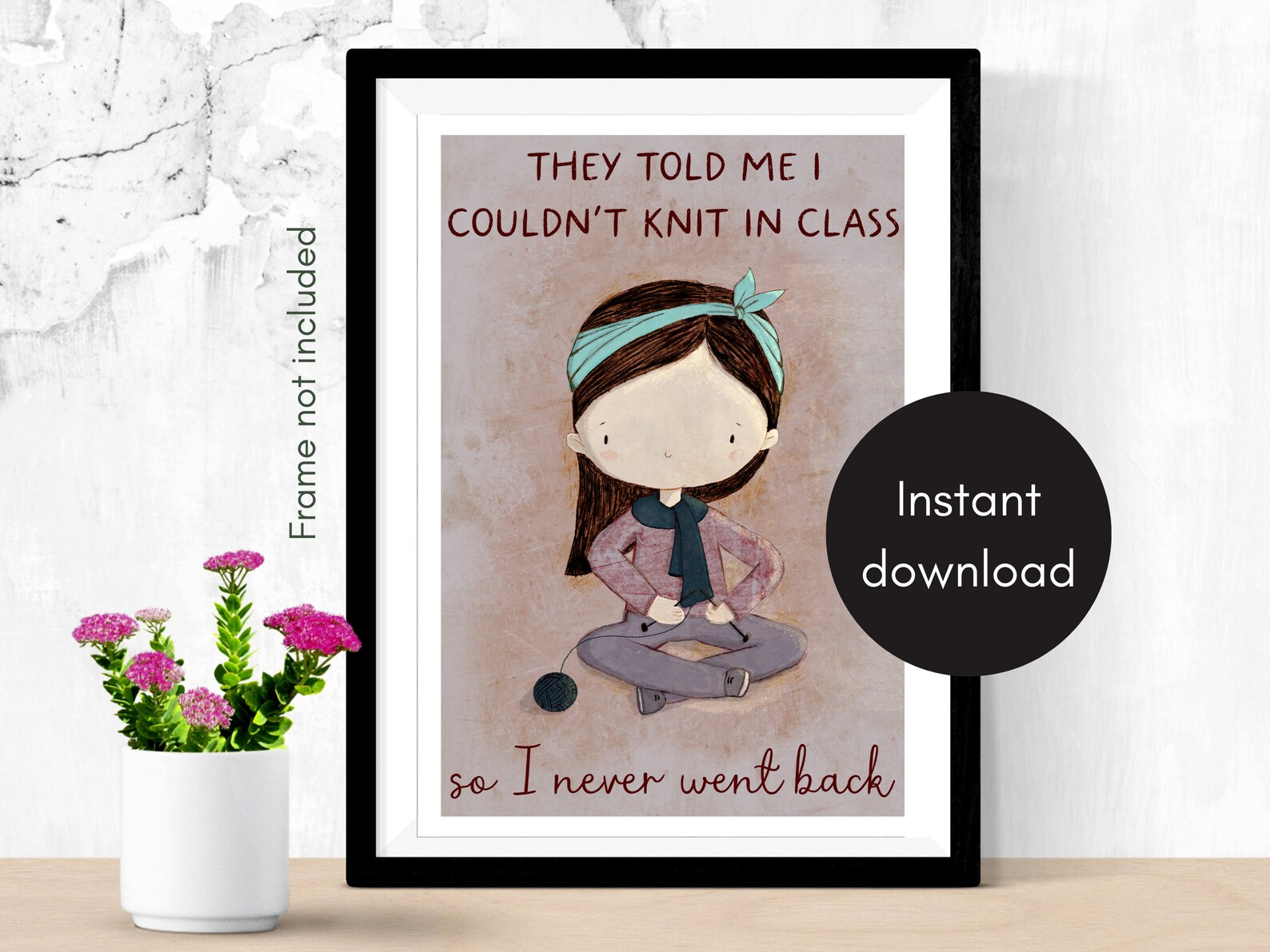 Printable Artwork | Knitting Artwork | Craft Room Artwork | Craft Room ...
