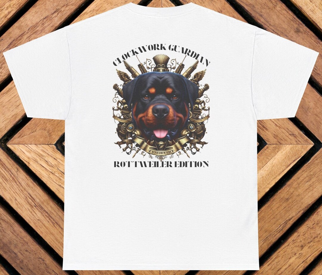 Steampunk Rottweiler clockwork Guardian Print Unisex T-shirt - Etsy