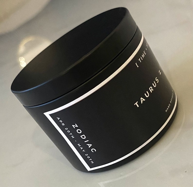 TAURUS ZODIAC Birth Flower Candle, Poppy Scented Soy Wax Candle, Taurus ...