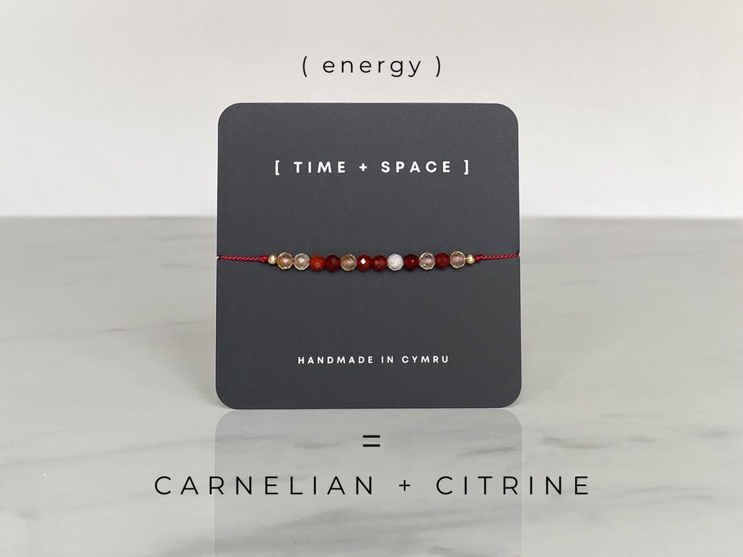 HIGH VIBRATION Energy Manifestation Bracelet, Carnelian Citrine Healing ...