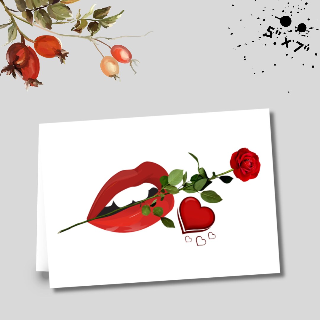 Romantic Printable Greeting Card, Printable Digital Card, Love Card ...