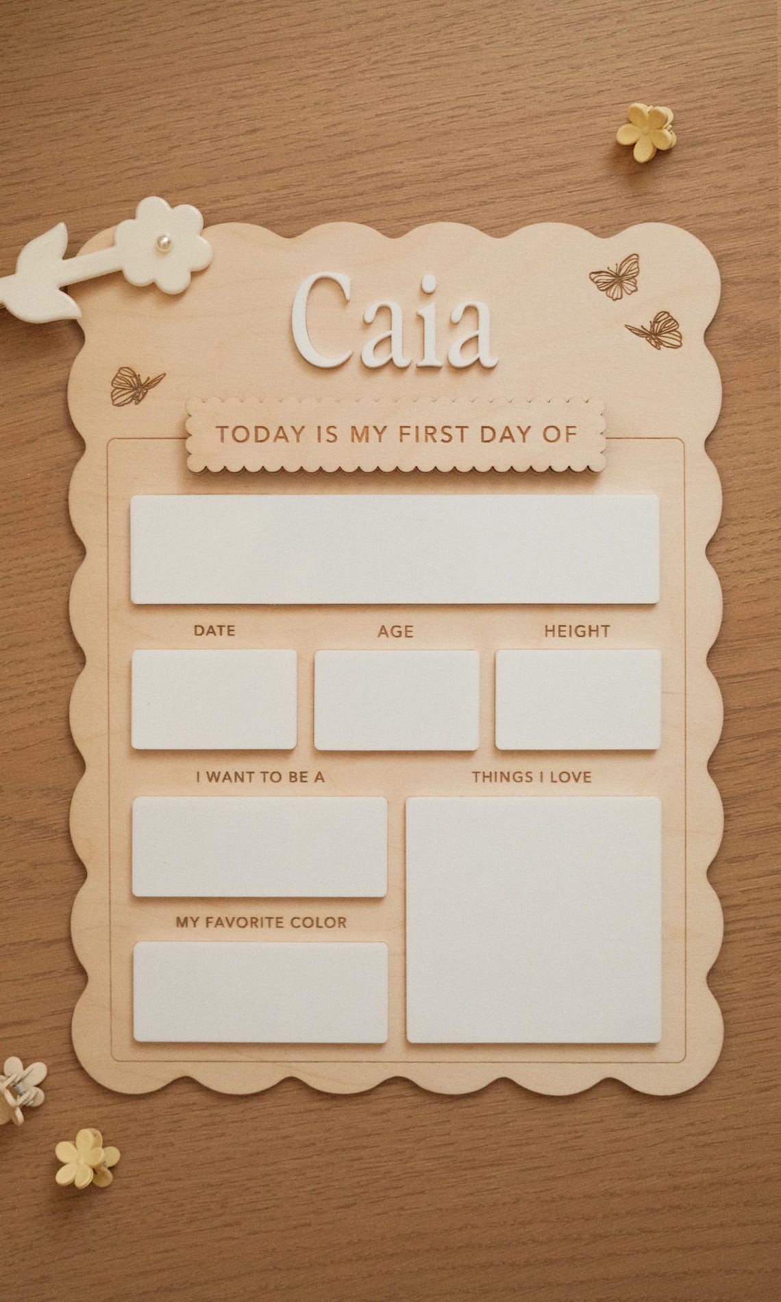 Personalized First Day of School Sign: Reusable Photo Prop - Etsy