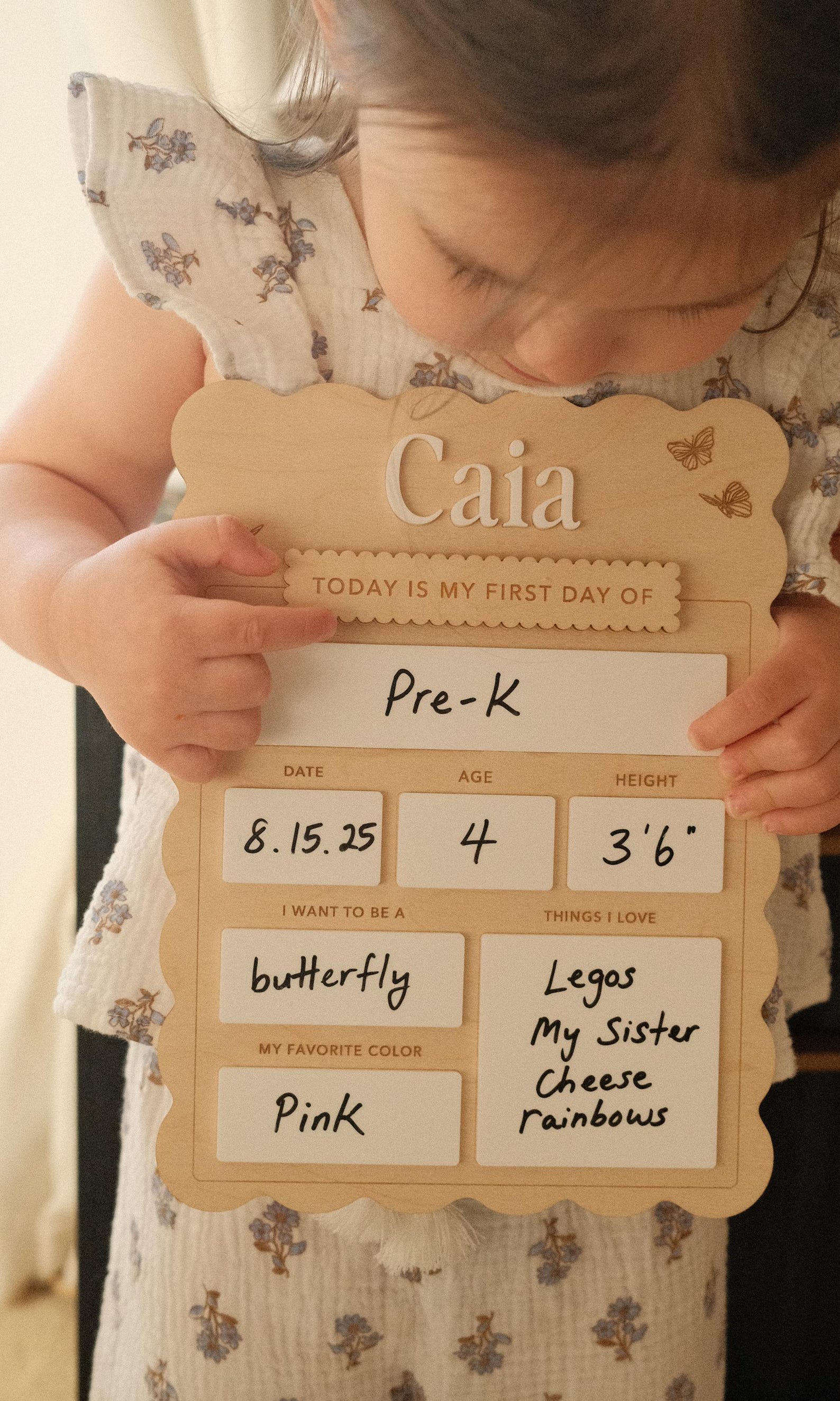 Personalized First Day of School Sign: Reusable Photo Prop - Etsy