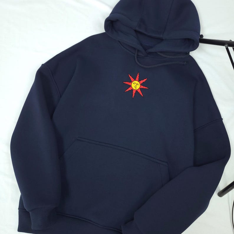 Solaire Embroidered Hoodie, Sun Praise Hoodie, Dark Souls Inspired ...