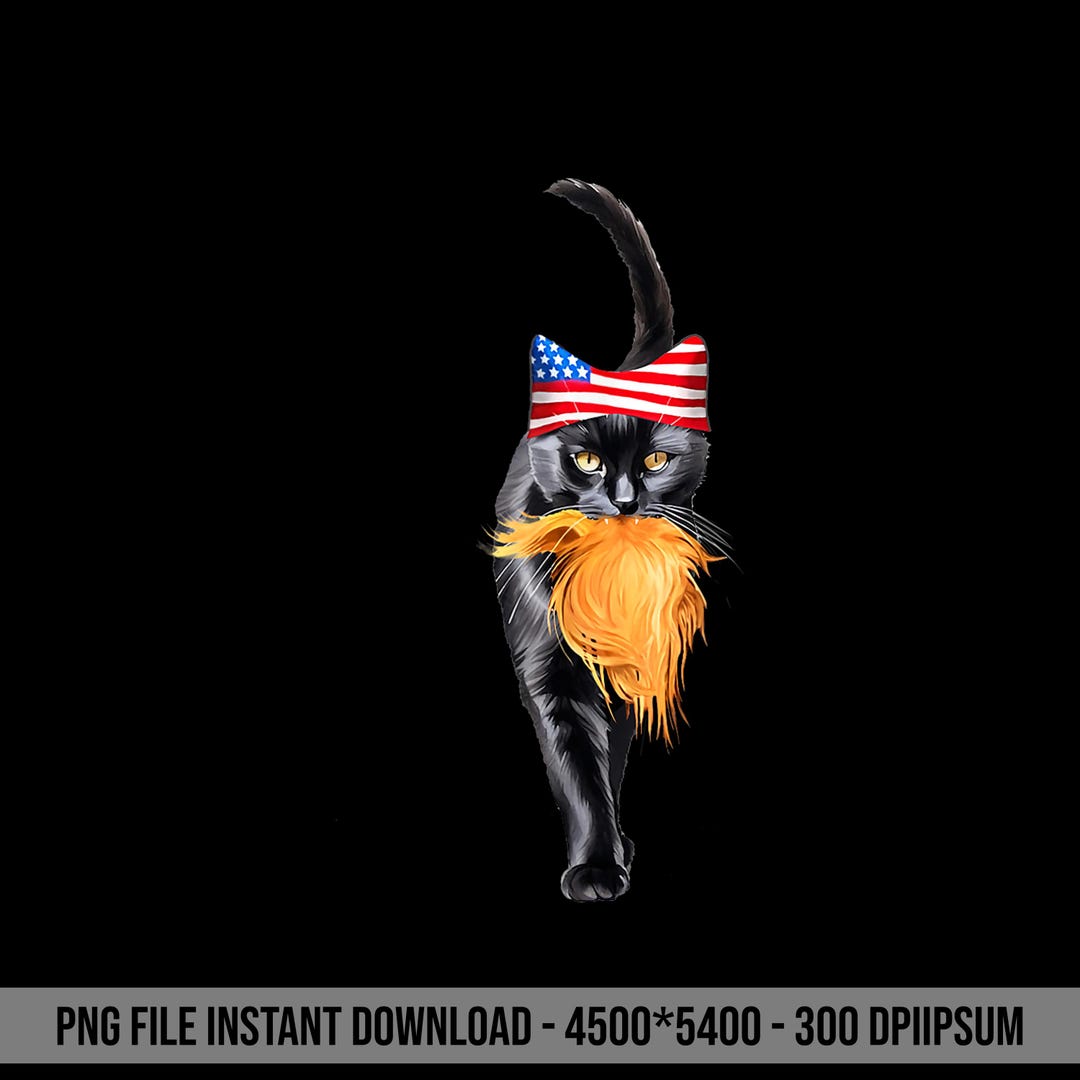 Childless Cat Lady With Trump Hair Vote Kamala 2024 Png ,funny ...